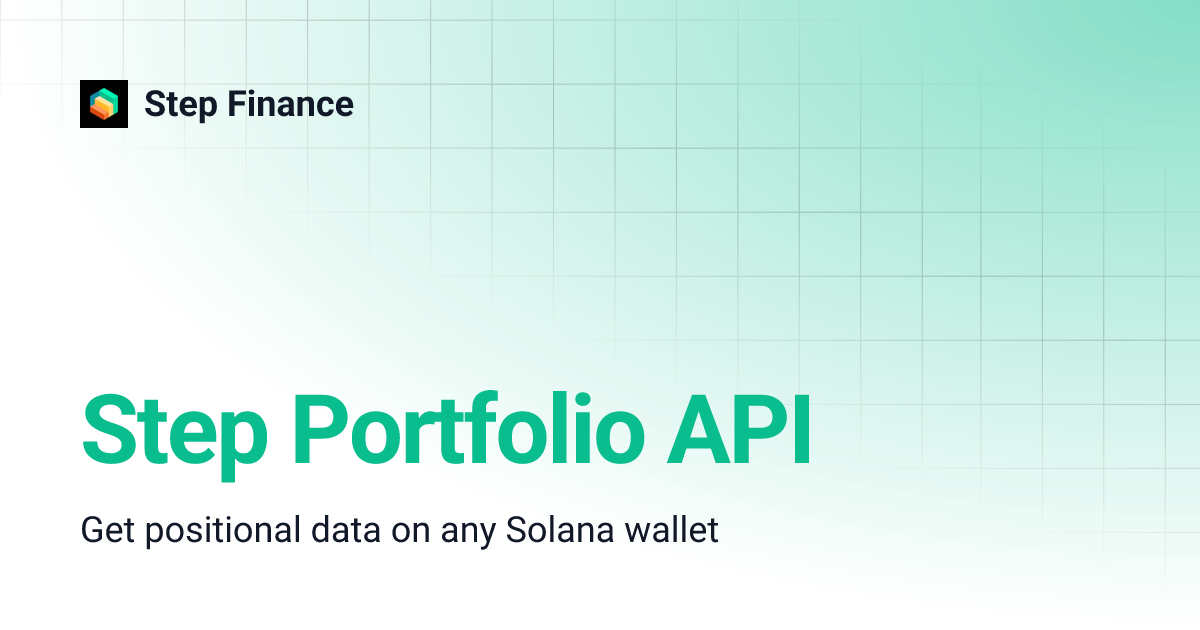 Step Portfolio API | Step Finance